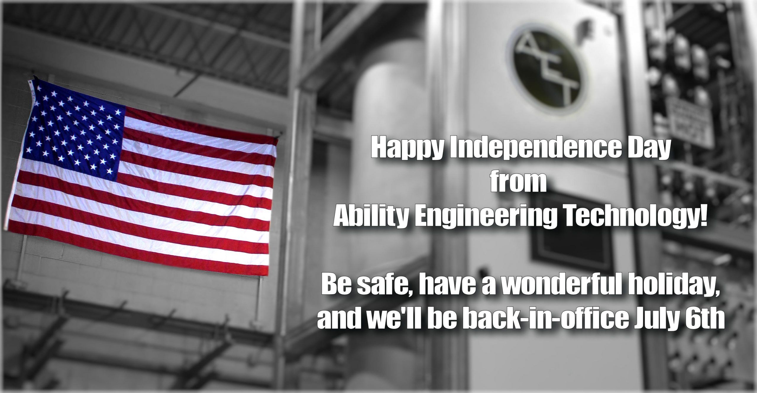 Independence Day 2021 - Cryogenic & Vacuum Equipment Experts | Ability ...