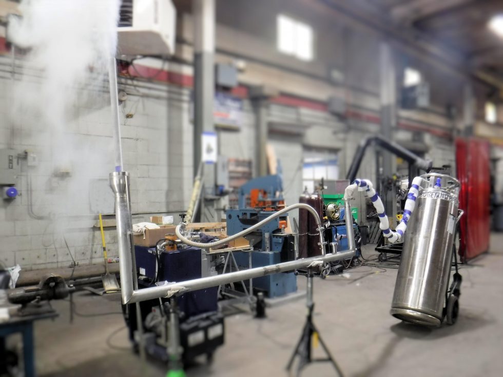 Liquid Nitrogen Cold Flow Test on VJ Piping - Chicago - AET - Metal ...
